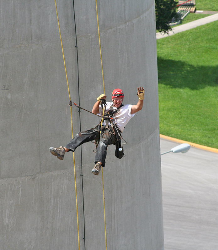 Gallery - Our Rope Access Team at Work - Industrial Access