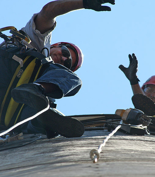 Gallery - Our Rope Access Team at Work - Industrial Access