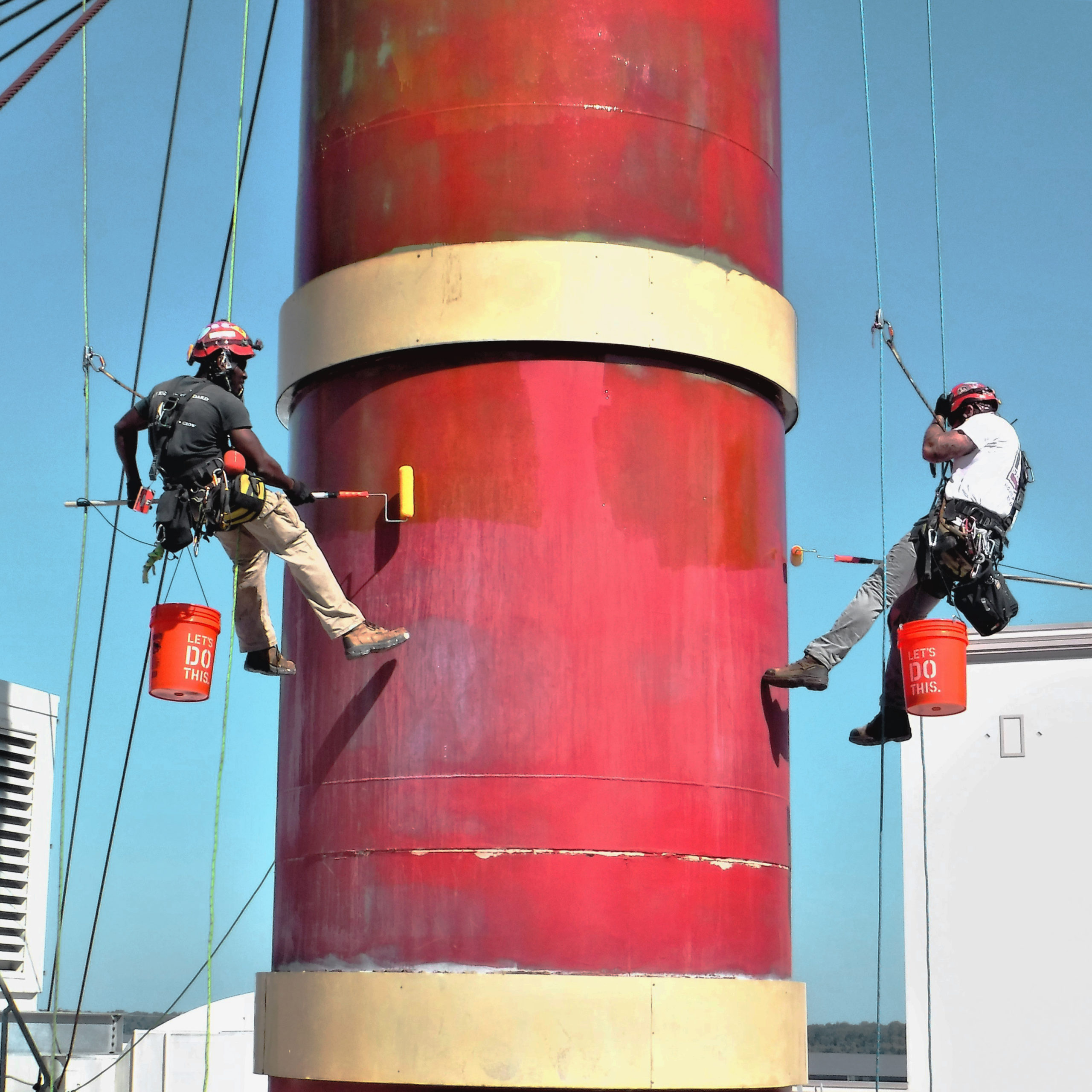 Coating & Painting Of Steel Stacks - Casino Steel Stack Case Study